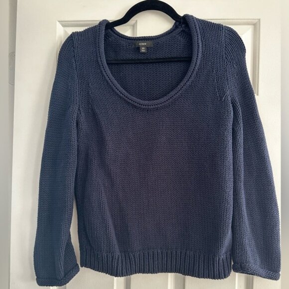 J. Crew | Sweaters | J Crew Navy Blue Sweater | Poshmark